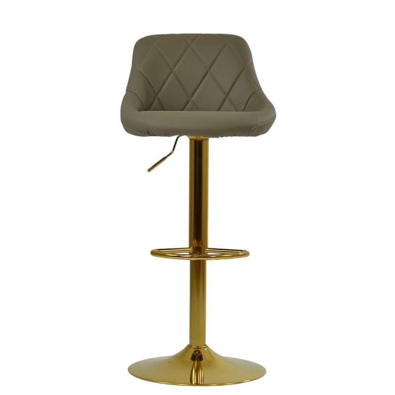 Luka Bar Stool in Burnt Orange Velvet