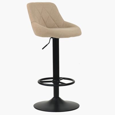 Dale Brown Faux Leather Gold Base Kitchen Stool