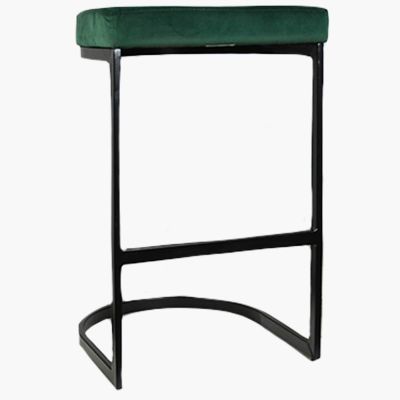Flo Vintage Green Faux Leather Swivel Bar Stool
