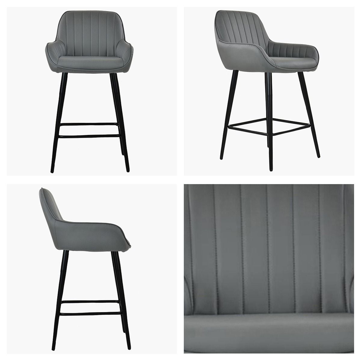 Grey Bar Stools - Grey Breakfast Bar Stools | Lakeland Furniture