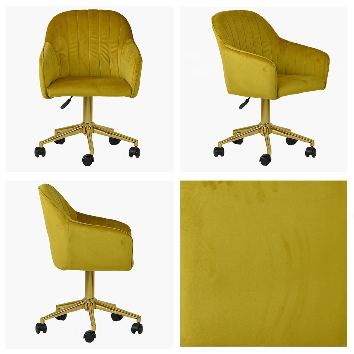 Velvet Office Chairs - Velvet Office Desk Chairs | Free UK Delivery