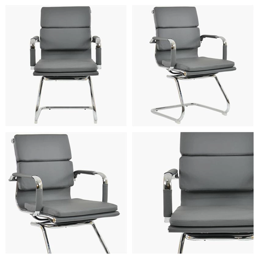 Grey office chair without wheels store
